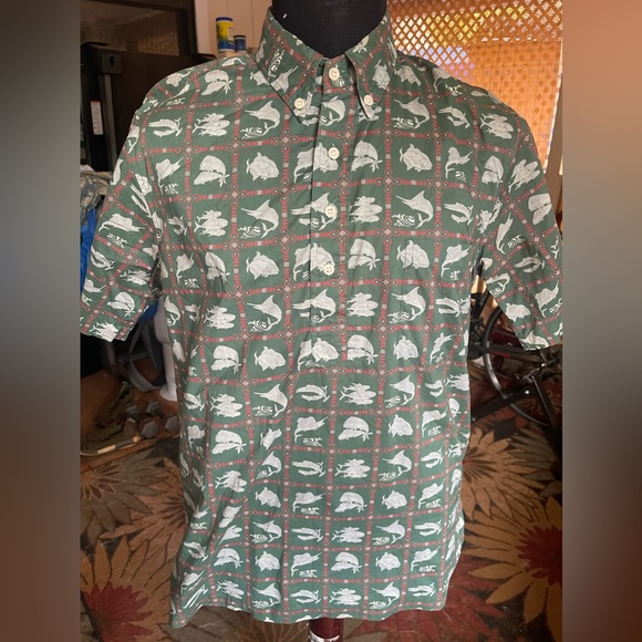 reyn spooner | Shirts | Preowned Reyn Spooner Hawaiian Fishes Green ...